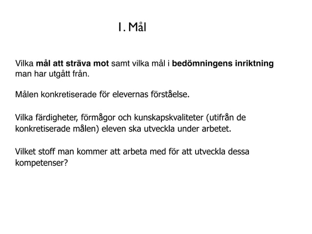 Lokal pedagogisk planering | KEY | Educational Assessment | Education