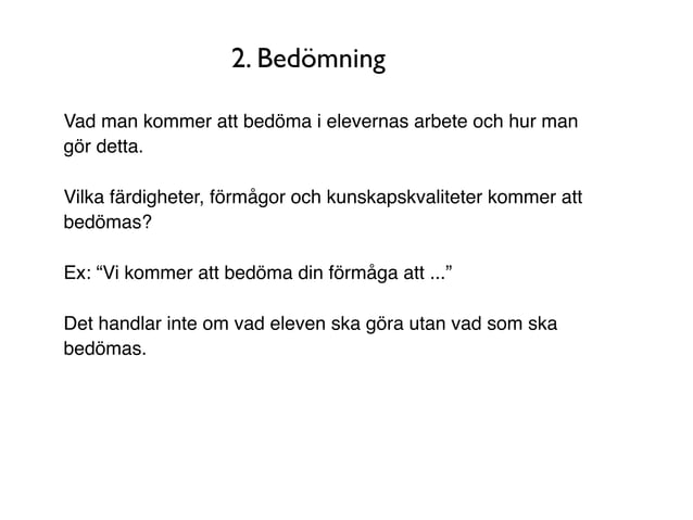 Lokal pedagogisk planering | KEY | Educational Assessment | Education