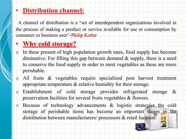 cold storage business in india | PPTX | Agriculture | Industries