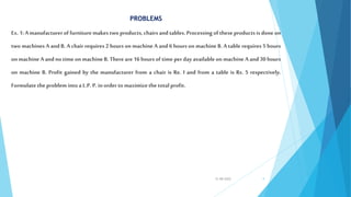 Linear programming problem | PPTX