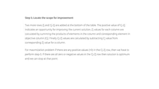 lpp and simplex method to solve system of equations | PPT