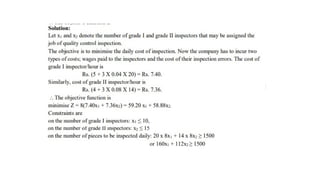 lpp and simplex method to solve system of equations | PPT