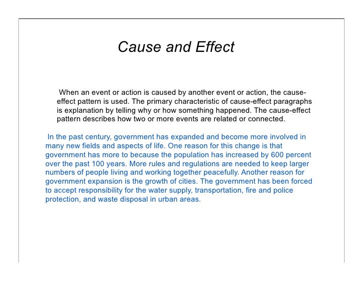 Example Cause And Effect Paragraph Cause And Effect 2019 02 06 Example Cause And Effect Paragraph Cause And Effect 2019 02 06
