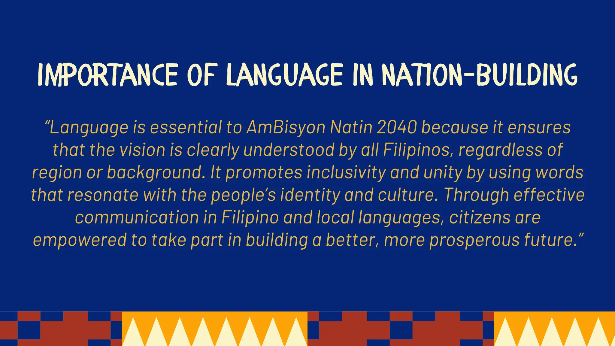 AMBISYON NATIN 2040 - PHILIPPINES' VISION | PDF