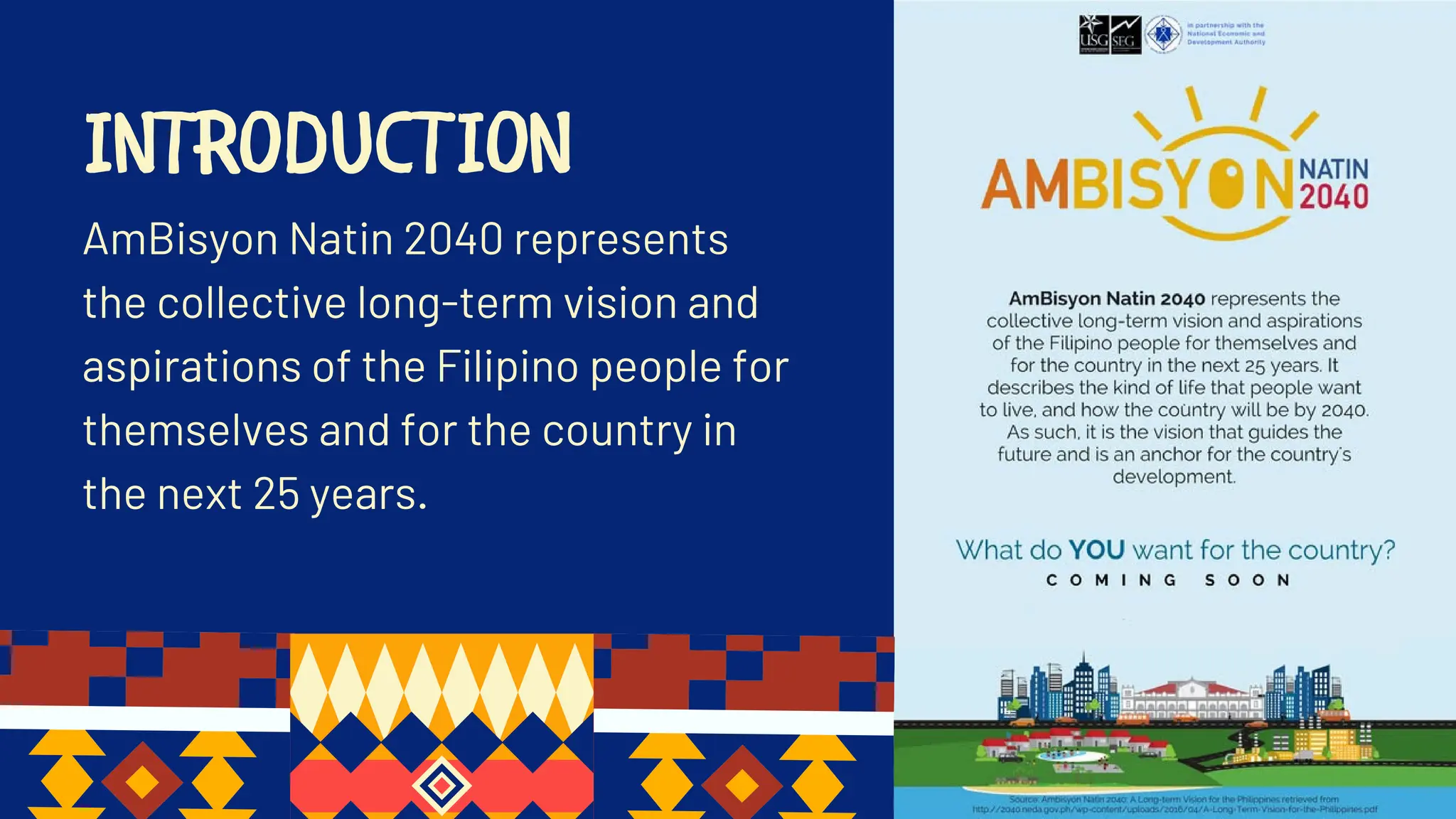 AMBISYON NATIN 2040 - PHILIPPINES' VISION | PDF