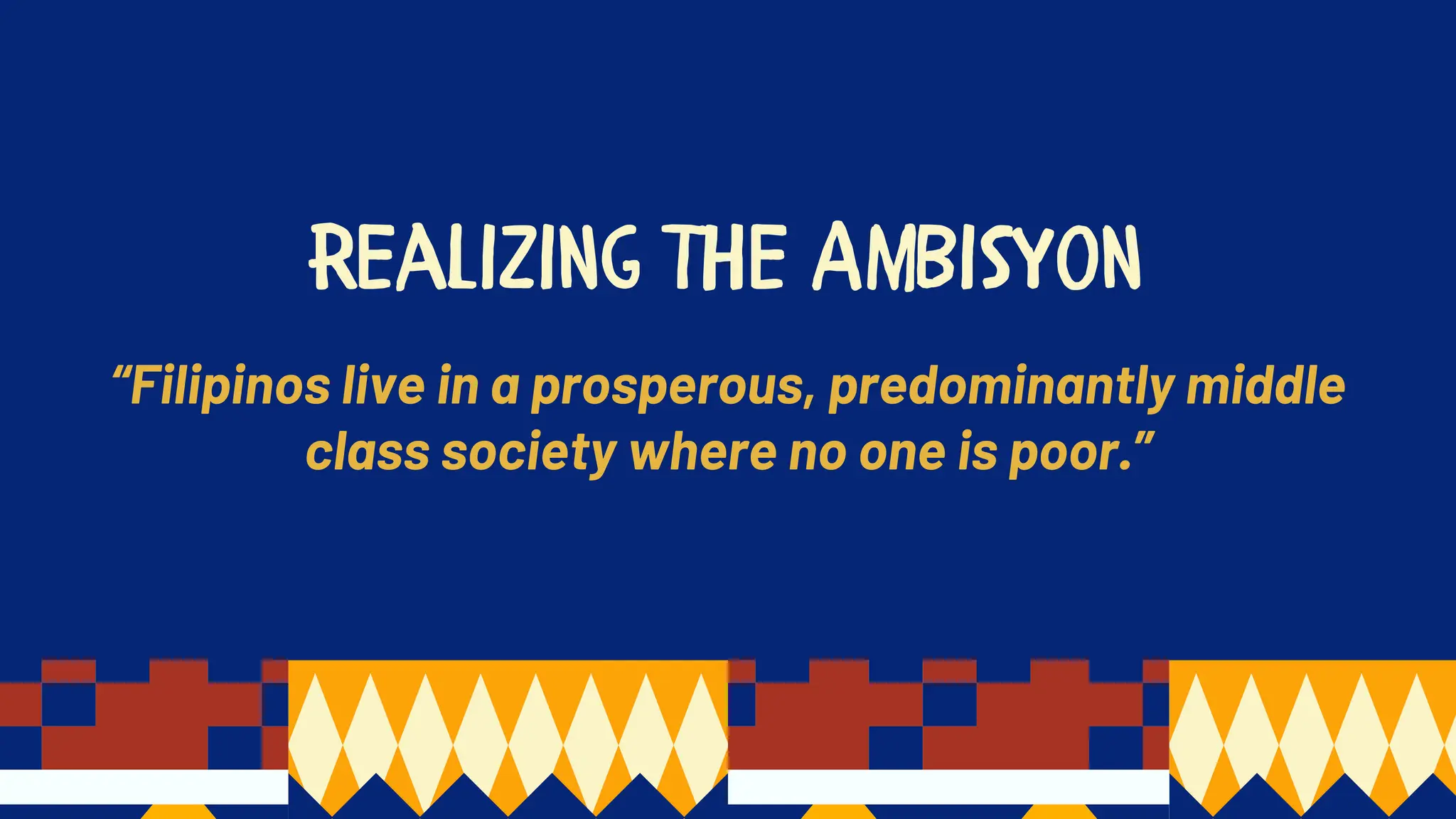 AMBISYON NATIN 2040 - PHILIPPINES' VISION | PDF