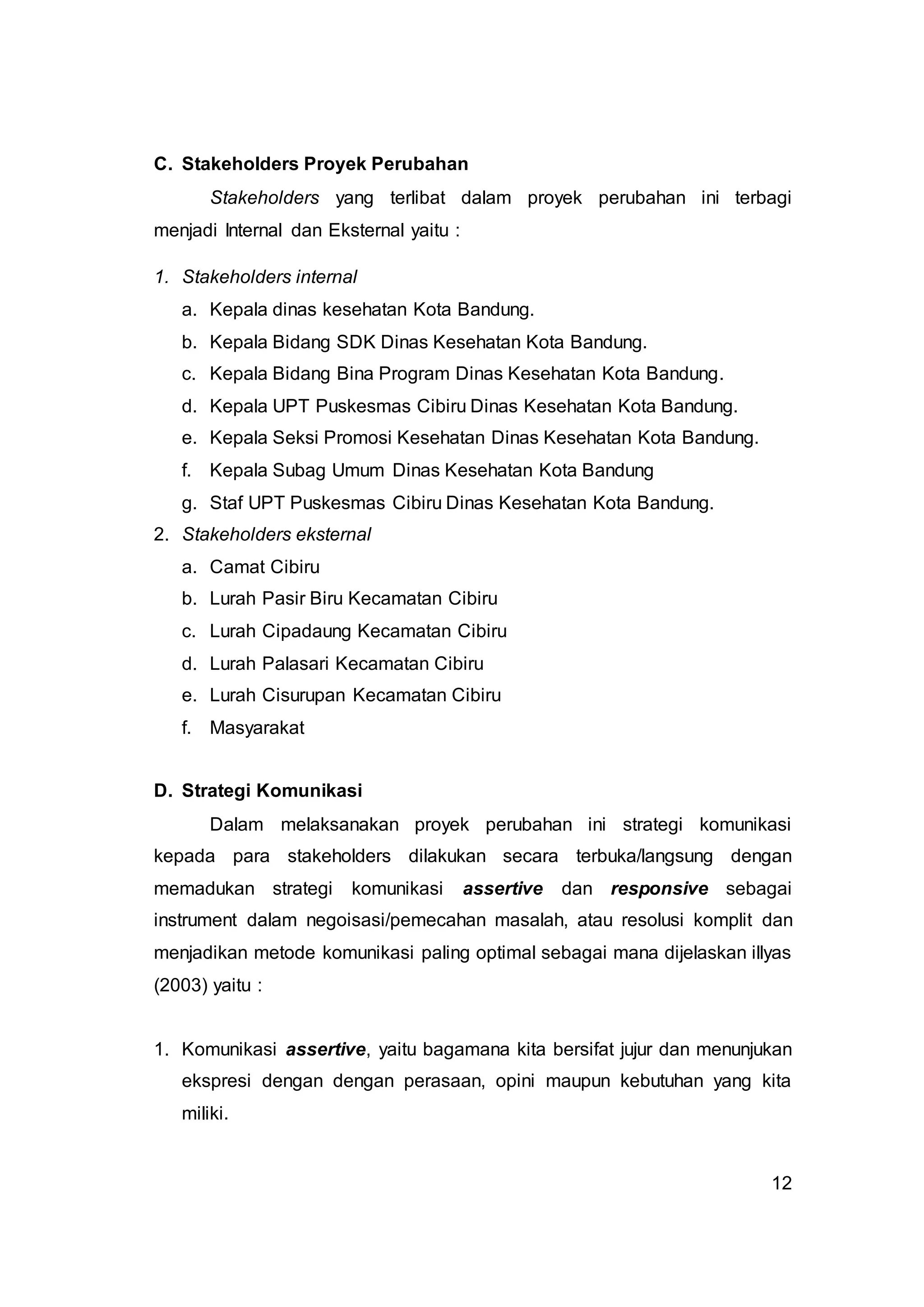 Proyek Perubahan Diklat Pim IV penanganan pengaduan masyarakat UPT ...