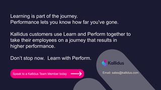 Kallidus Learn and Perform Together Jan 2024 | PPT