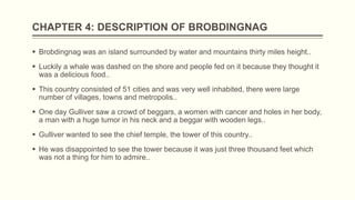 Gulliver's Travel (Part 2) A Voyage To Brobdingnag - Presentation ...