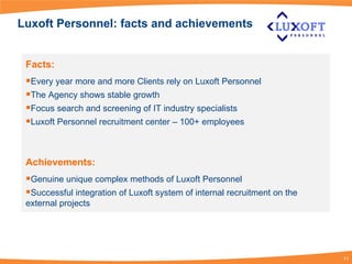 Luxoft Personnel _ presentation (In English) | PPT