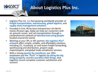 Logistics Plus - Project Cargo Logistics | PPTX