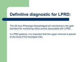 Laryngopharyngeal Reflux | PPT