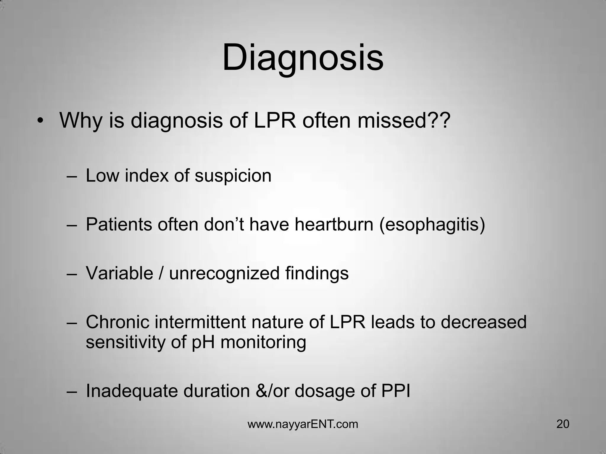 LPR Laryngopharyngeal Reflux | PPTX