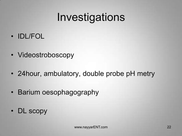 LPR Laryngopharyngeal Reflux | PPTX
