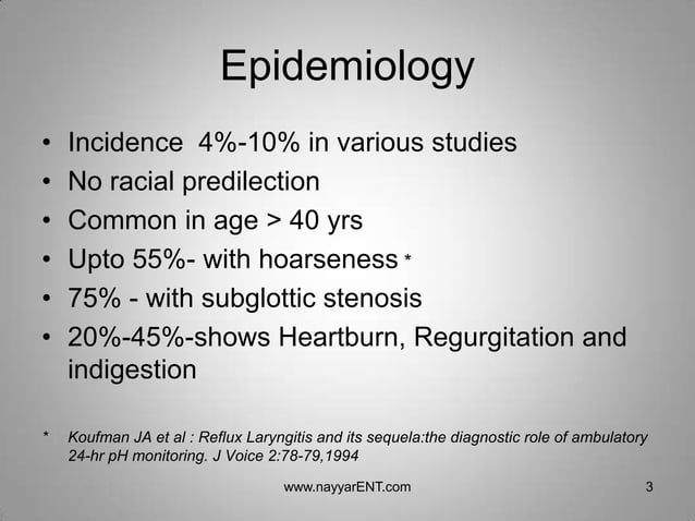 LPR Laryngopharyngeal Reflux | PPTX