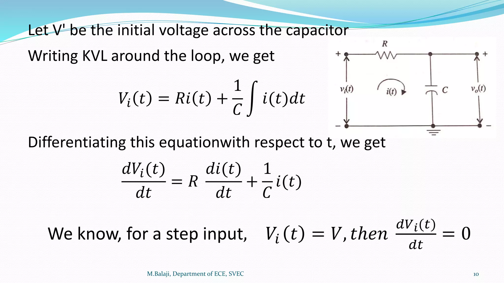 Lowpass RC circuit | PPTX