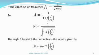 Lowpass RC circuit | PPTX