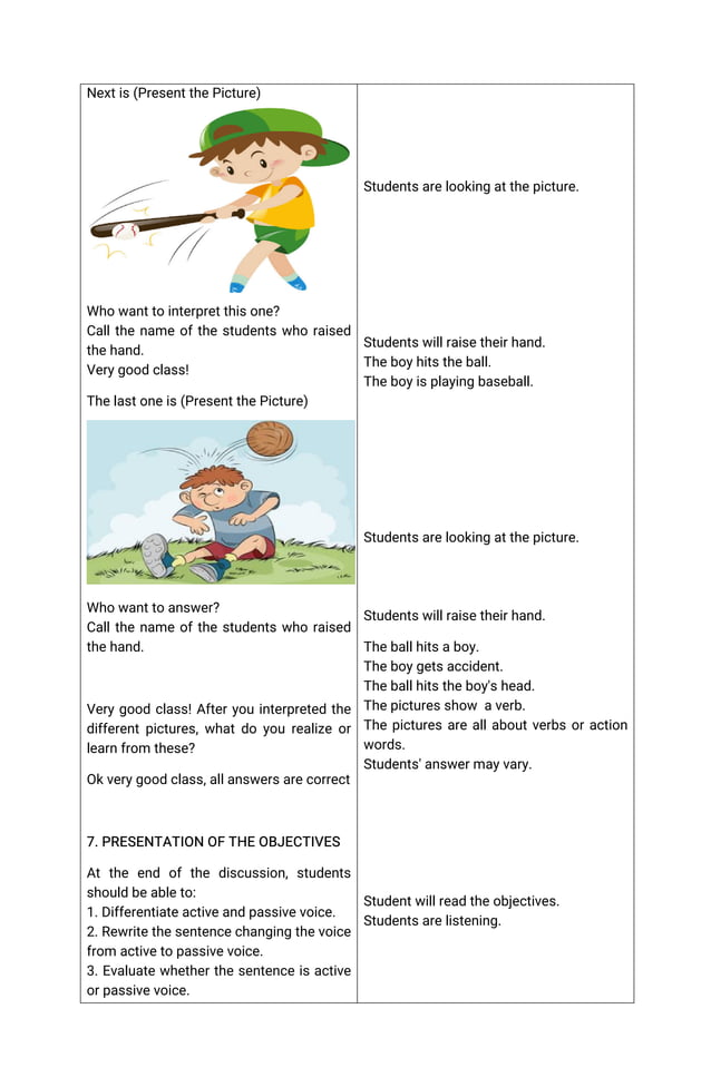 Detailed Lesson Plan on Passive and Active Voice | PDF