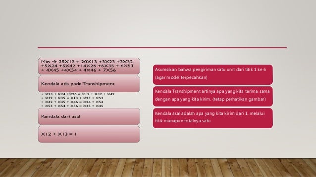 Linear Programming dan analisa jaringan: Rute Terpendek | PPTX