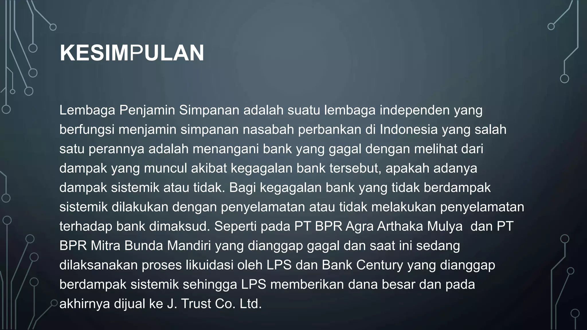 Lembaga Penjamin Simpanan (LPS) | PPTX