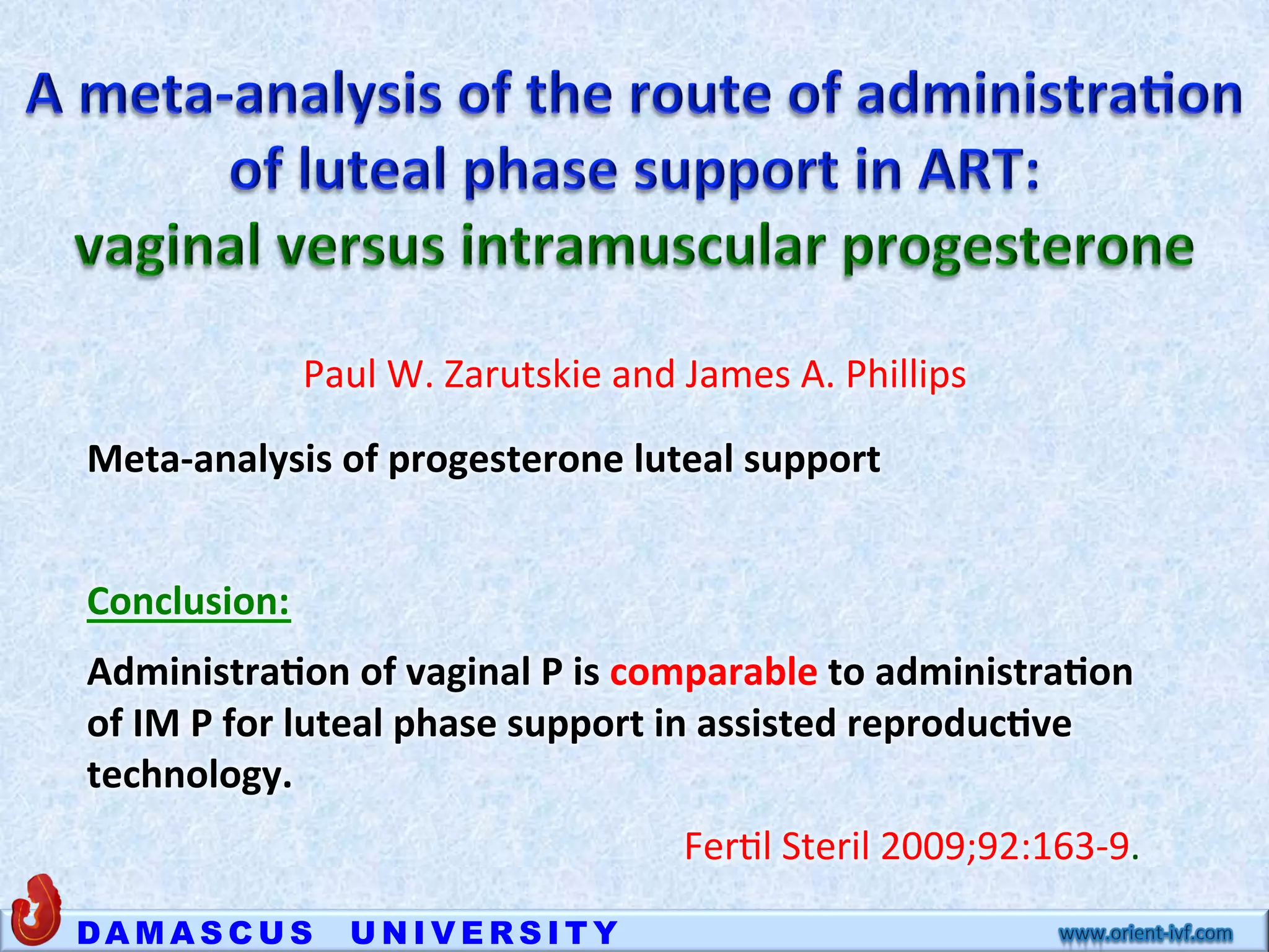 Luteal Phase Support | PDF