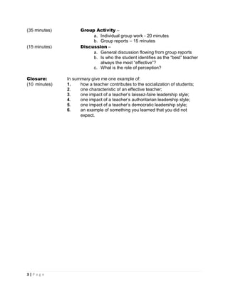 Sample Lesson Plan | PDF