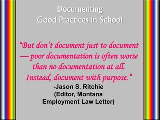 Documenting Good Practices in School: Part 2 | PPT