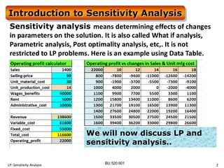 Decision Models - Sensitivity Analysis (2013) | PDF