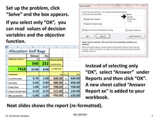 Decision Models - Sensitivity Analysis (2013) | PPT