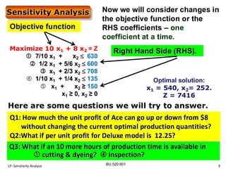 Decision Models - Sensitivity Analysis (2013) | PPT