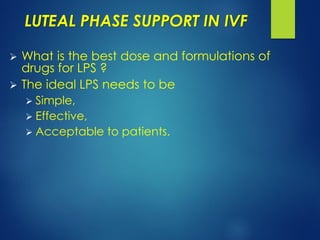 Luteal Phase Support In IVF | PDF