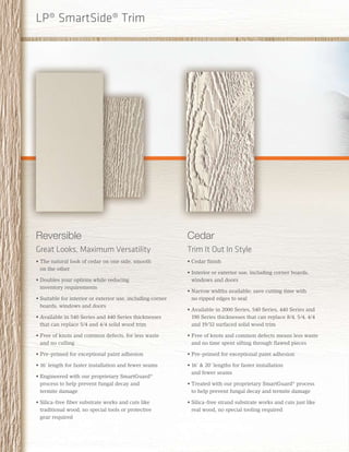 Lp smart side product portfolio in denver | PDF