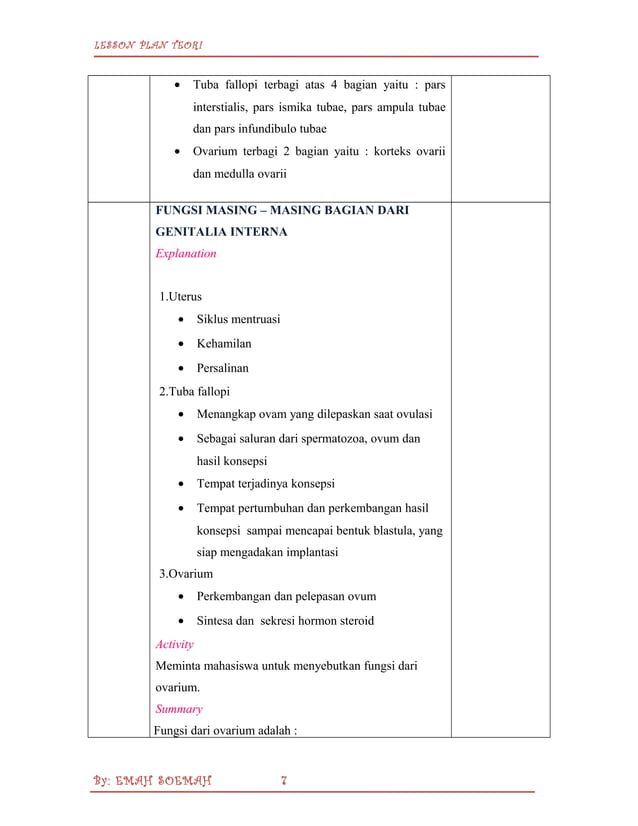 Lpt.genitalia interna wanita | PDF