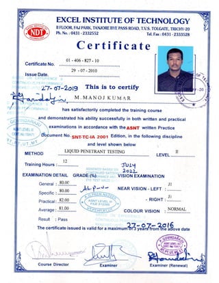 NDT LEVEL II IN LPT | PDF