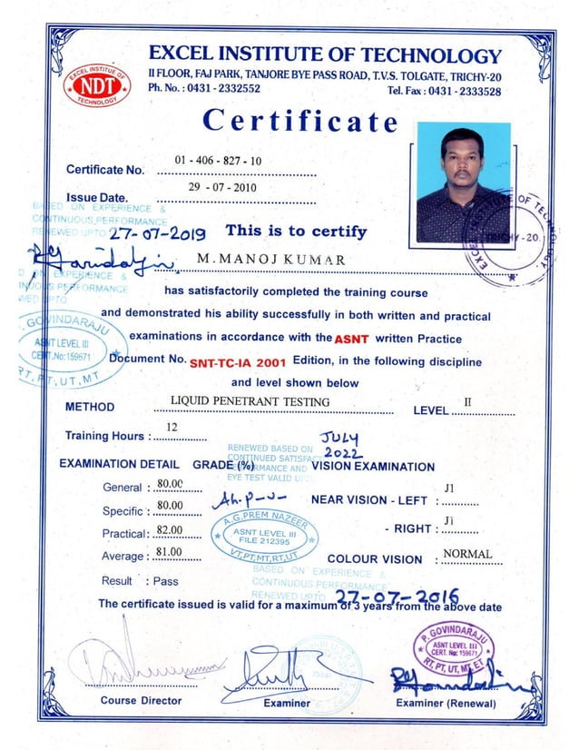 NDT LEVEL II IN LPT | PDF