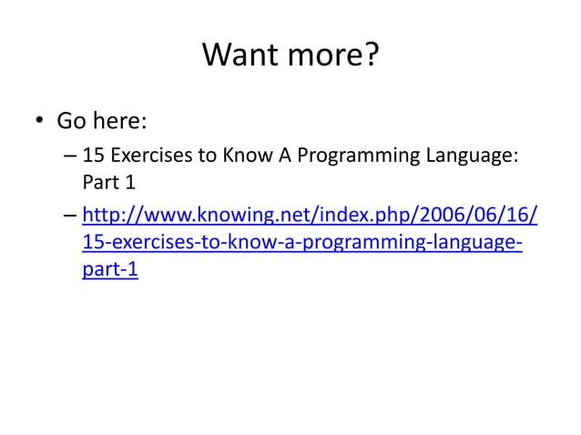 Python Workshop - Learn Python the Hard Way | PPT