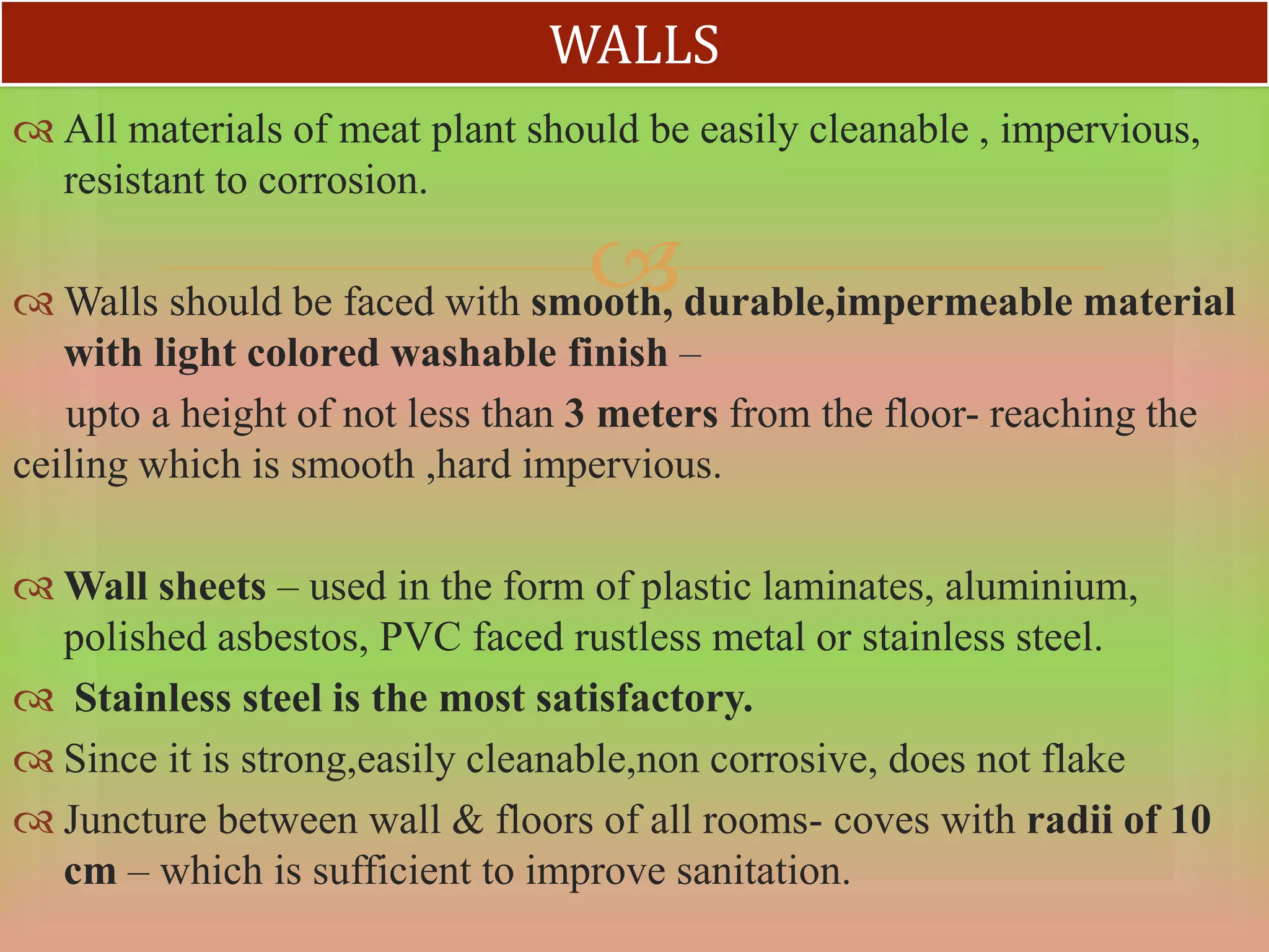LAYOUT,DESIGN ,OPERATIONS ,EQUIPMENTS and maintenance in SLAUGHTER ...