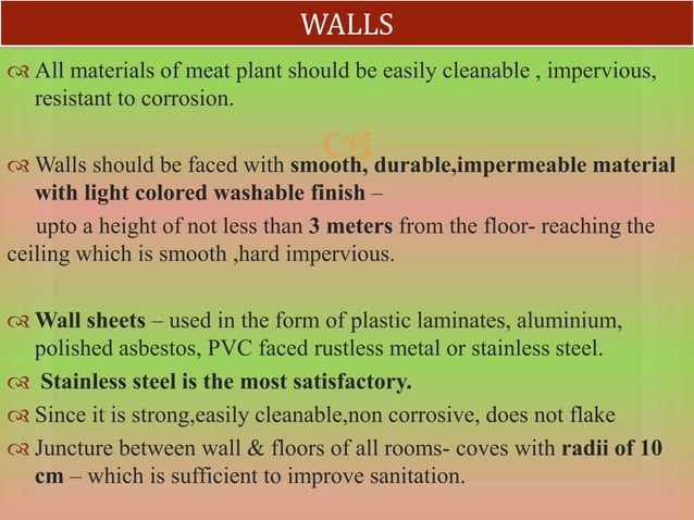 LAYOUT,DESIGN ,OPERATIONS ,EQUIPMENTS and maintenance in SLAUGHTER ...