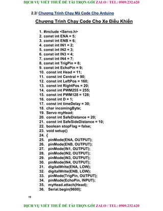 LẬP TRÌNH CHO XE BỐN BÁNH ĐIỀU KHIỂN BẰNG BLUETOOTH.doc