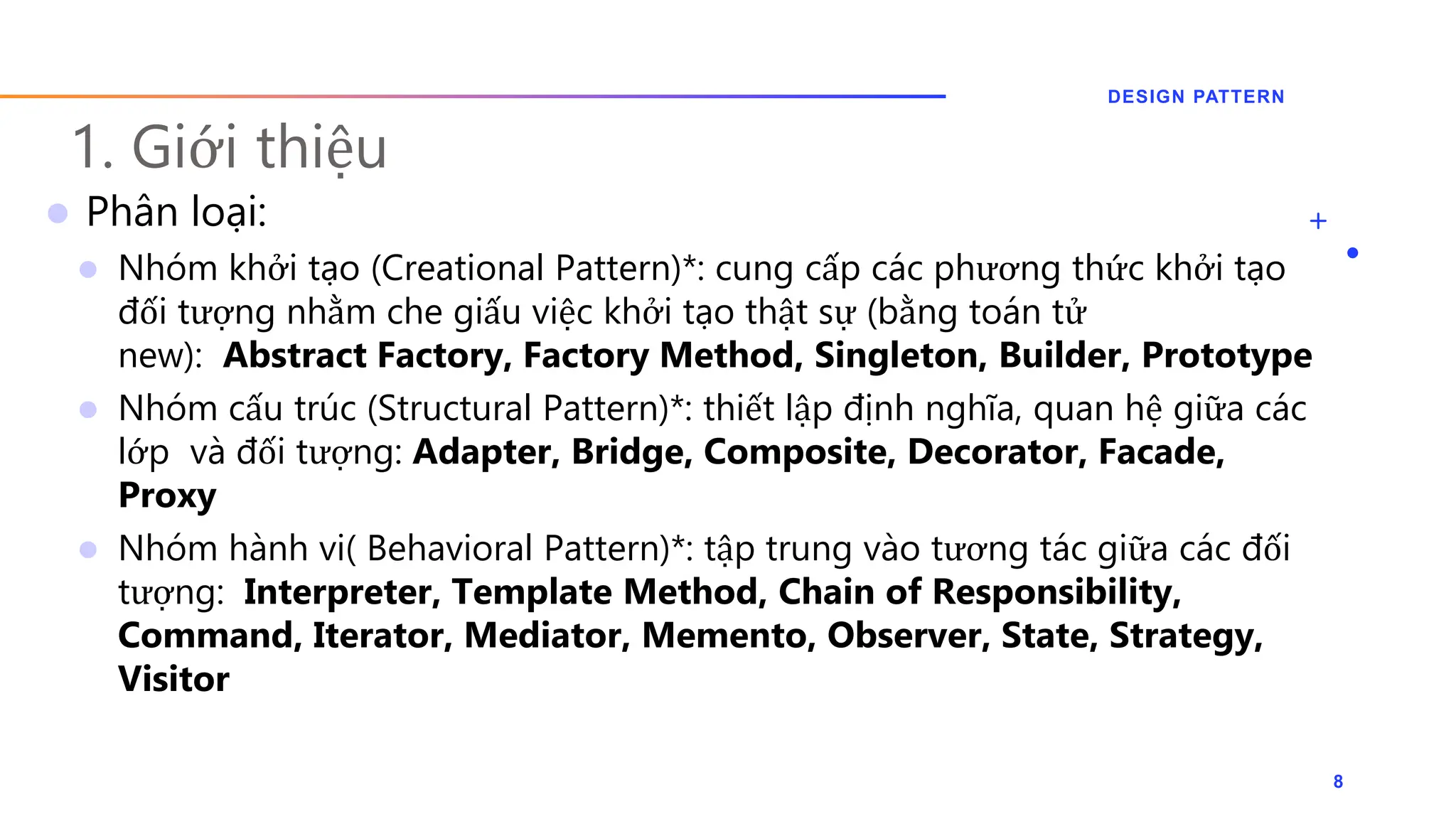 Lập trình hướng đối tượng Chương 6 Design Pattern.pptx