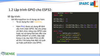Lập trình ngọai vi cho ESP32 framework esp-idf | PPT