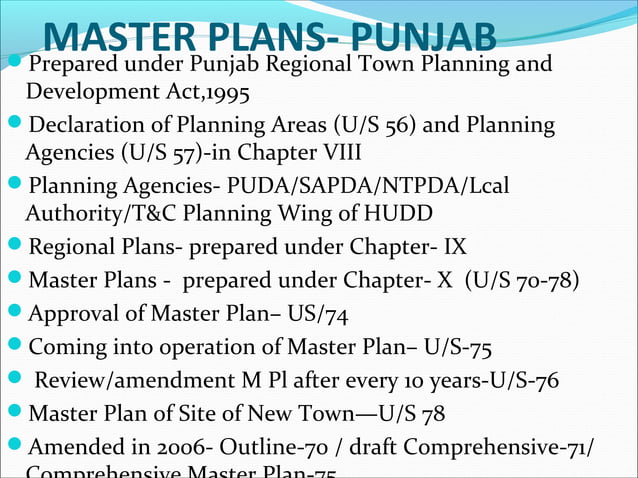 Methodology for Preparation of Master Plan | PPT