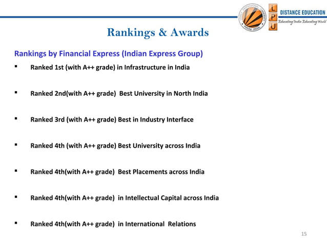 Lovely Professional University Distance Education | PPT