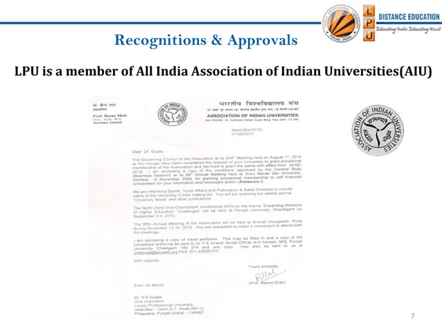 Lovely Professional University Distance Education | PPT