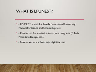 LPUNEST_Presentation.pptx............... | PPTX