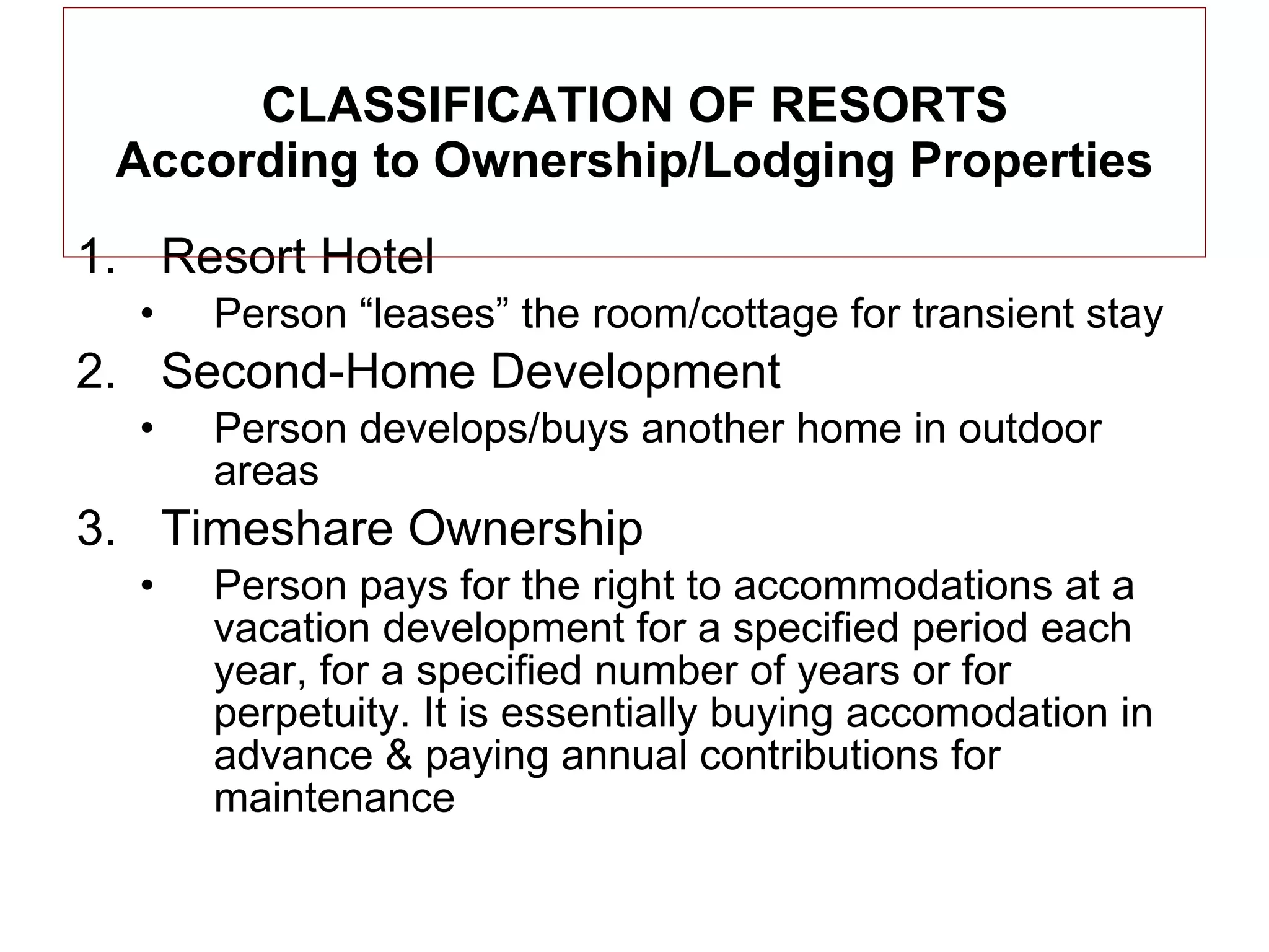 planning resort planning | PPT