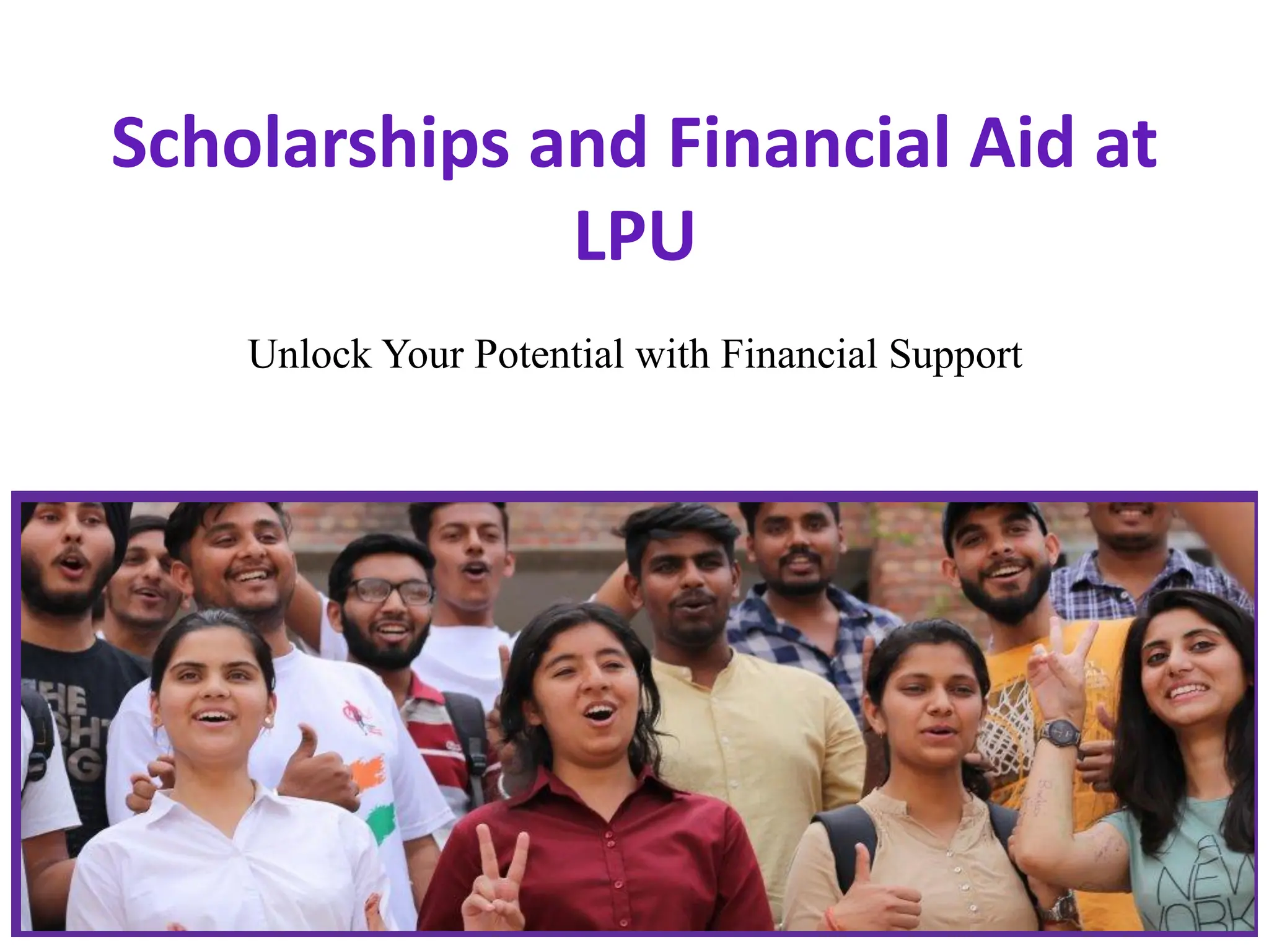 LPU Scholarships Presentation - In Detail | PPT