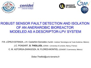 Robust sensor fault detection and isolation of an anerarobic bioreactor modeled as a descriptor ...