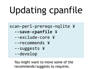 Better detection of what modules are used by some Perl 5 code | PPT