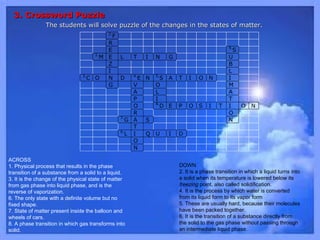 pedagogical plan-changes in the states of matter | PPT